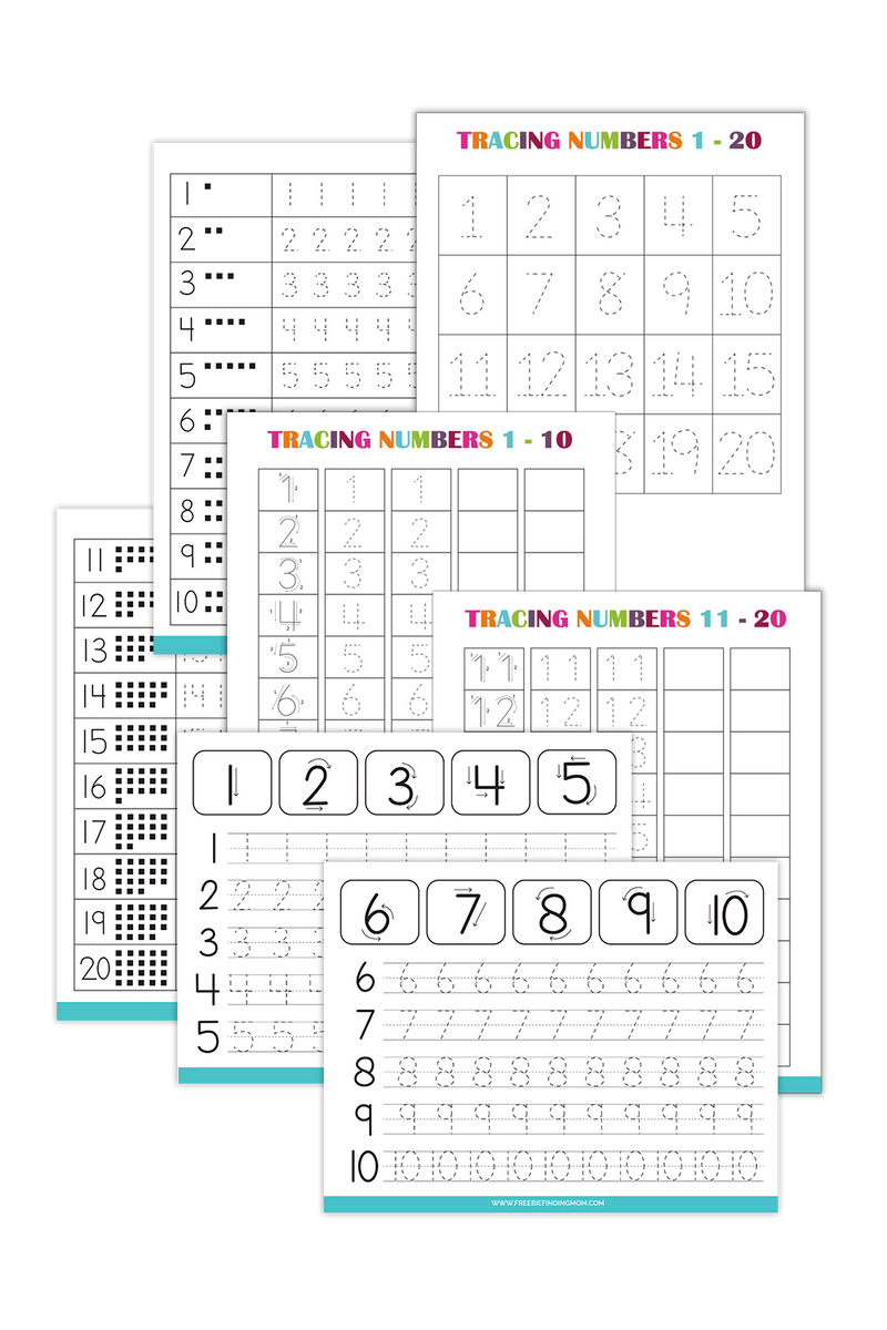 7 Tracing Numbers Worksheets Freebie Finding Mom 7 Tracing Numbers Worksheets Freebie Finding Mom