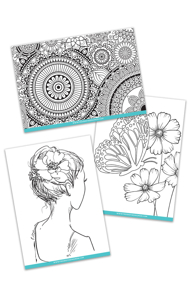 unique coloring pages for adults