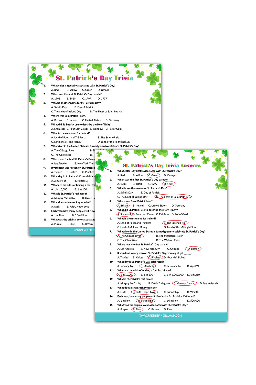 St. Patrick's Day Trivia Questions and Answers