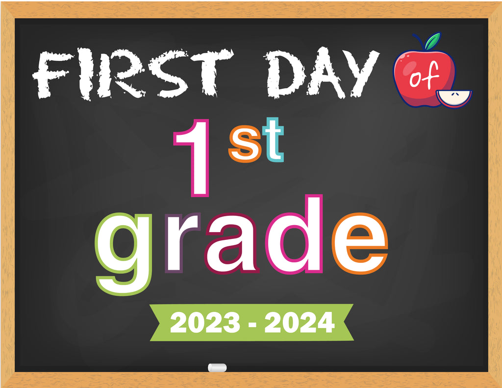 First Day of School Sign Printable (Chalkboard Style) – Freebie Finding Mom