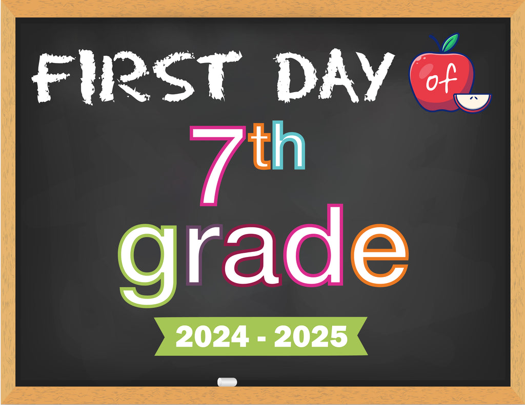 First Day of School Sign Printable (Chalkboard Style)