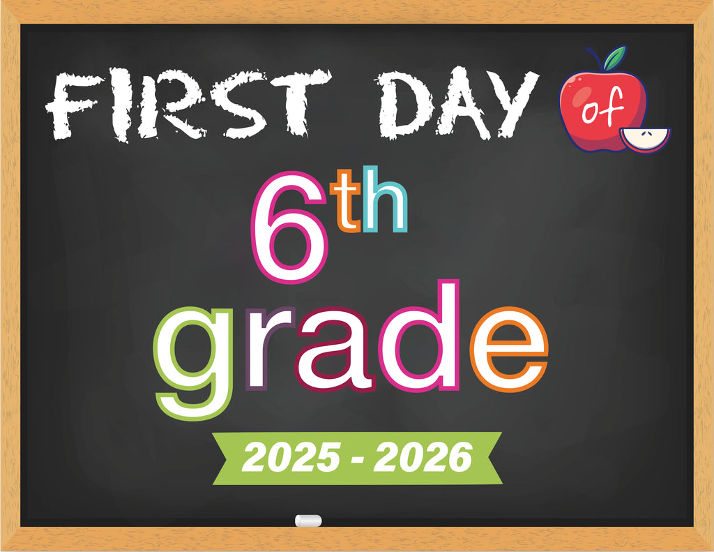 First Day of School Sign Printable (Chalkboard Style)