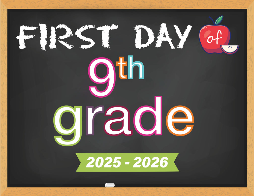 First Day of School Sign Printable (Chalkboard Style)
