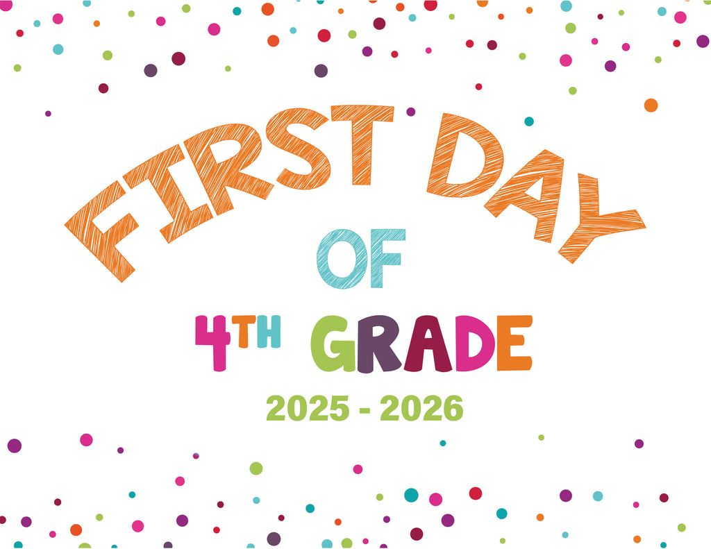 First Day of School Sign Printable