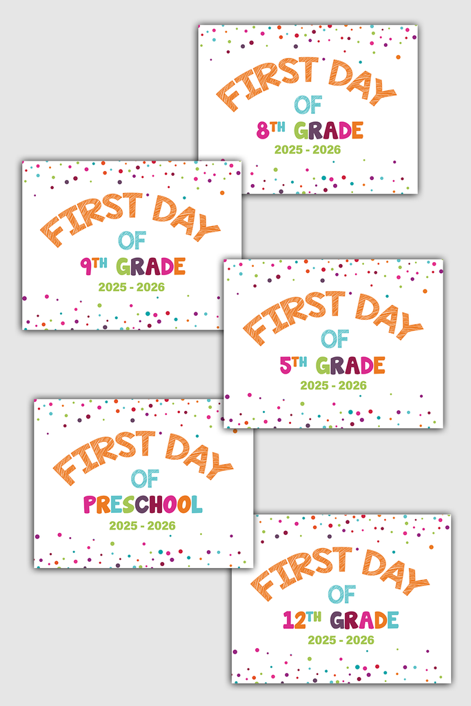 First Day of School Sign Printable