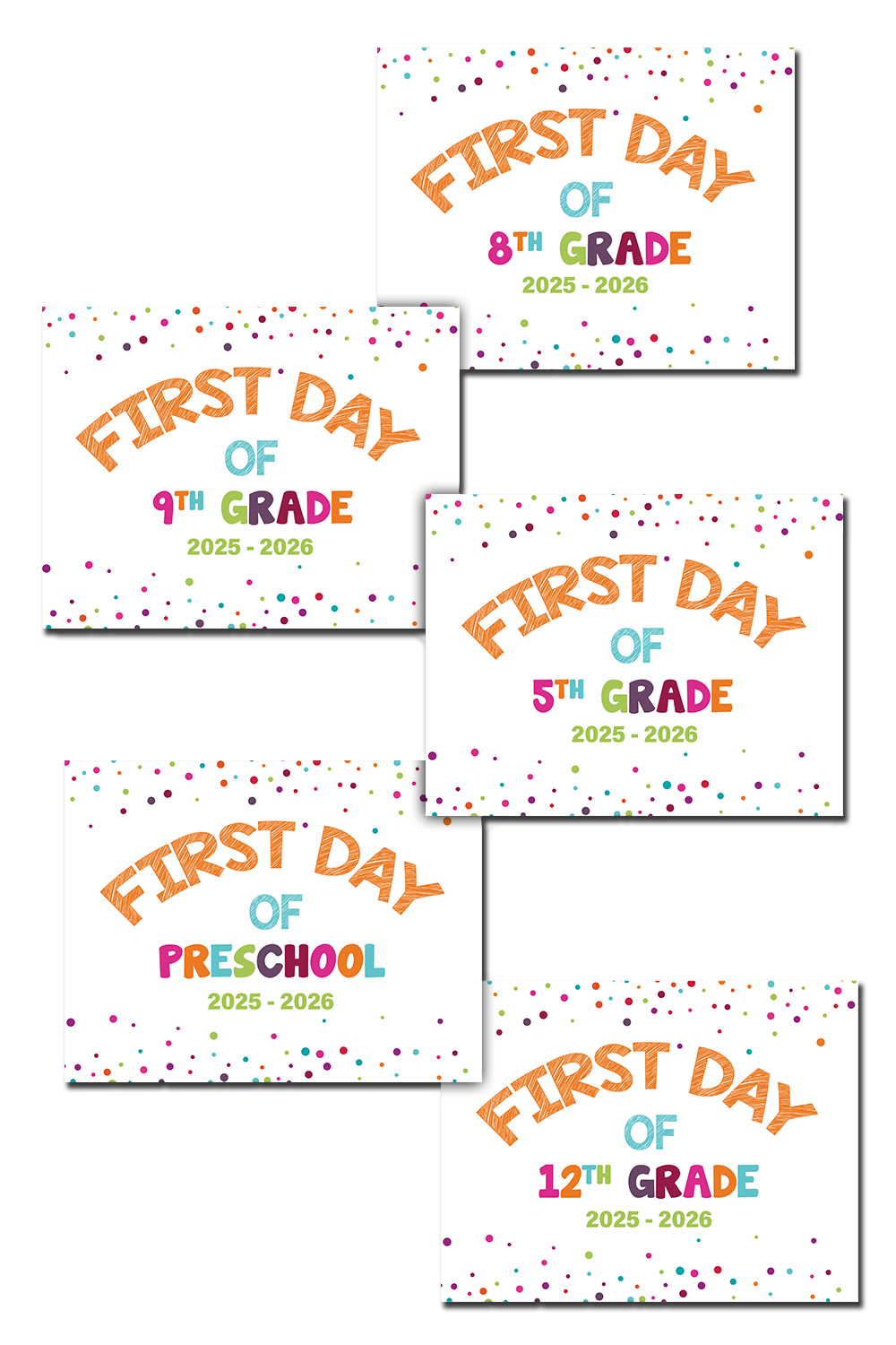 Printable School Signs