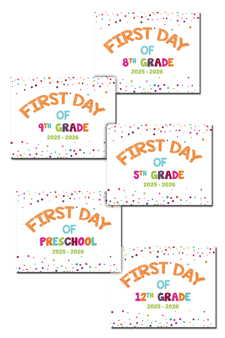 Printable School Signs