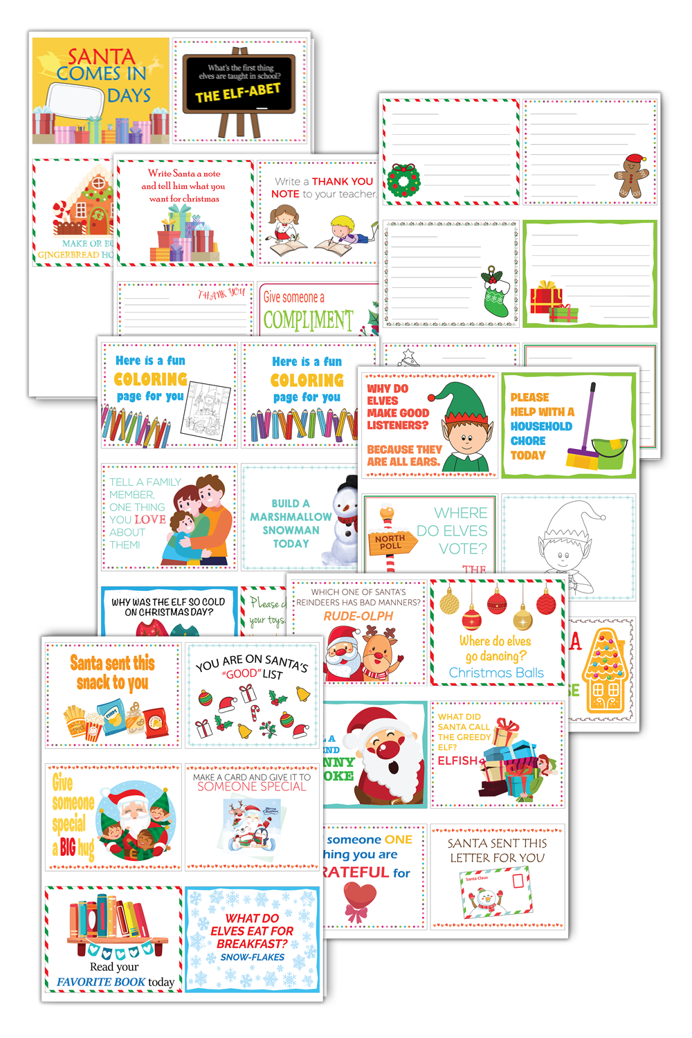 30 Printable Elf Notes