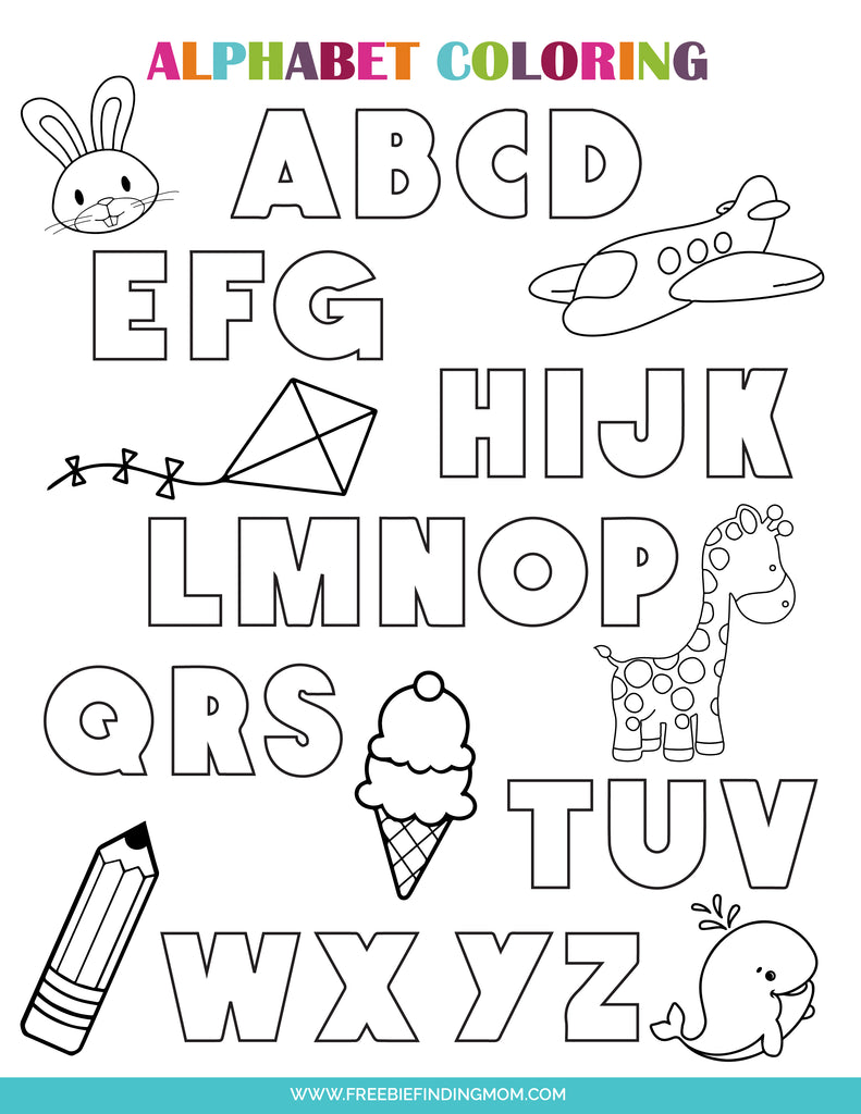 3 Letter Coloring Pages