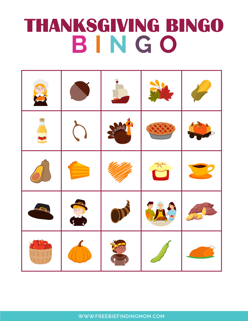 Thanksgiving Bingo