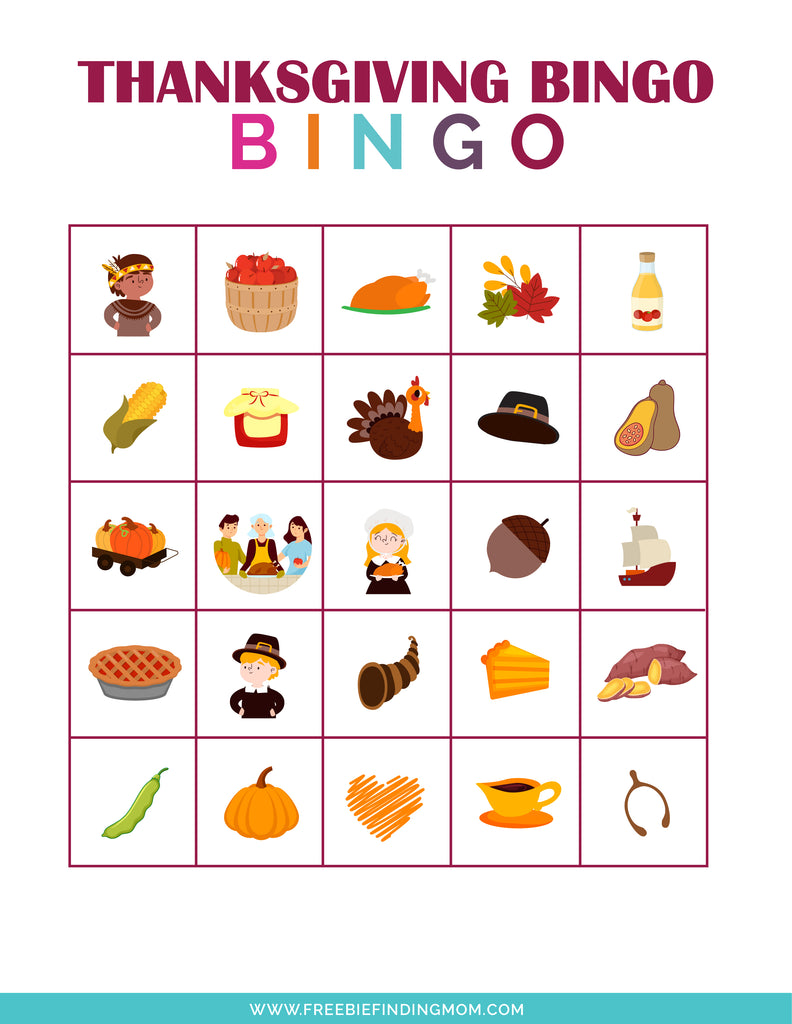 Thanksgiving Bingo
