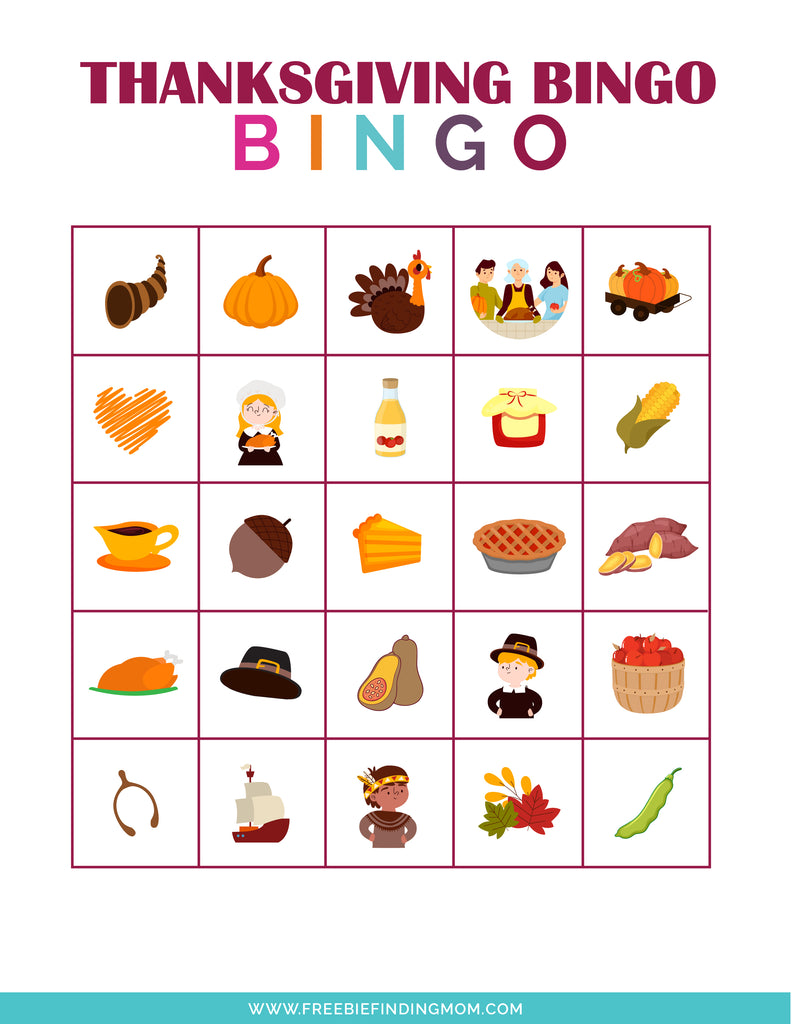 Thanksgiving Bingo