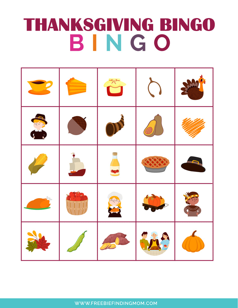 Thanksgiving Bingo