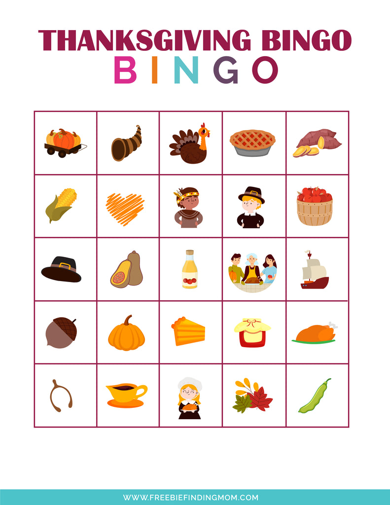 Thanksgiving Bingo