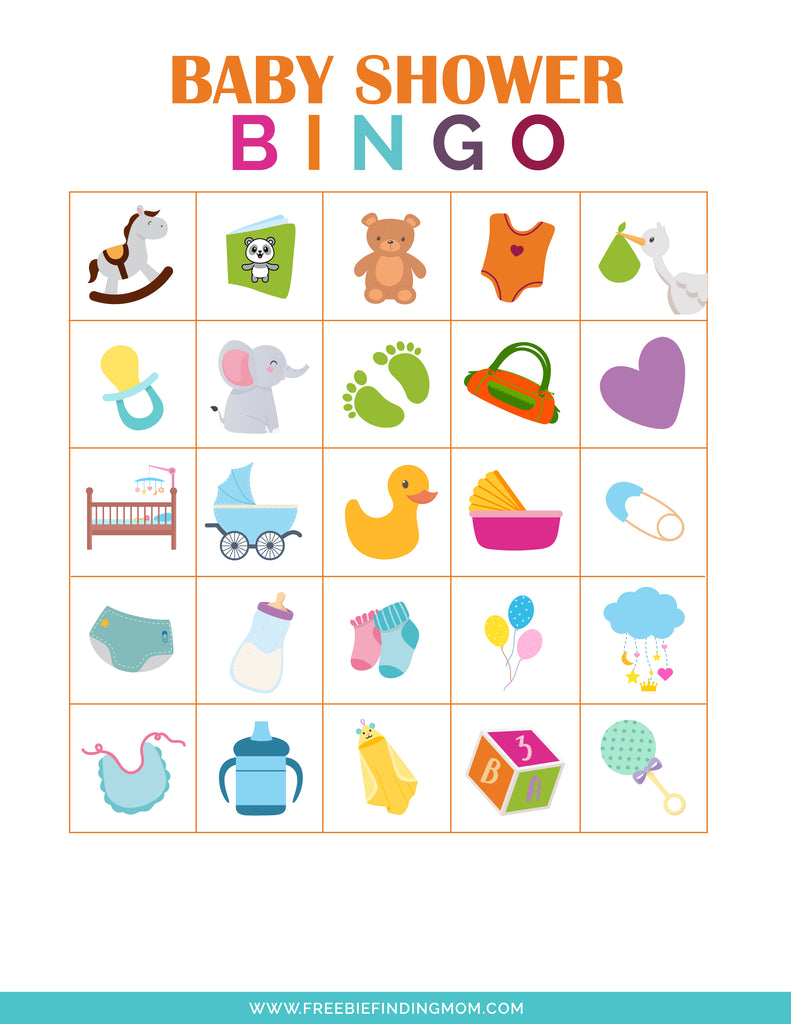 Baby Shower Bingo Game