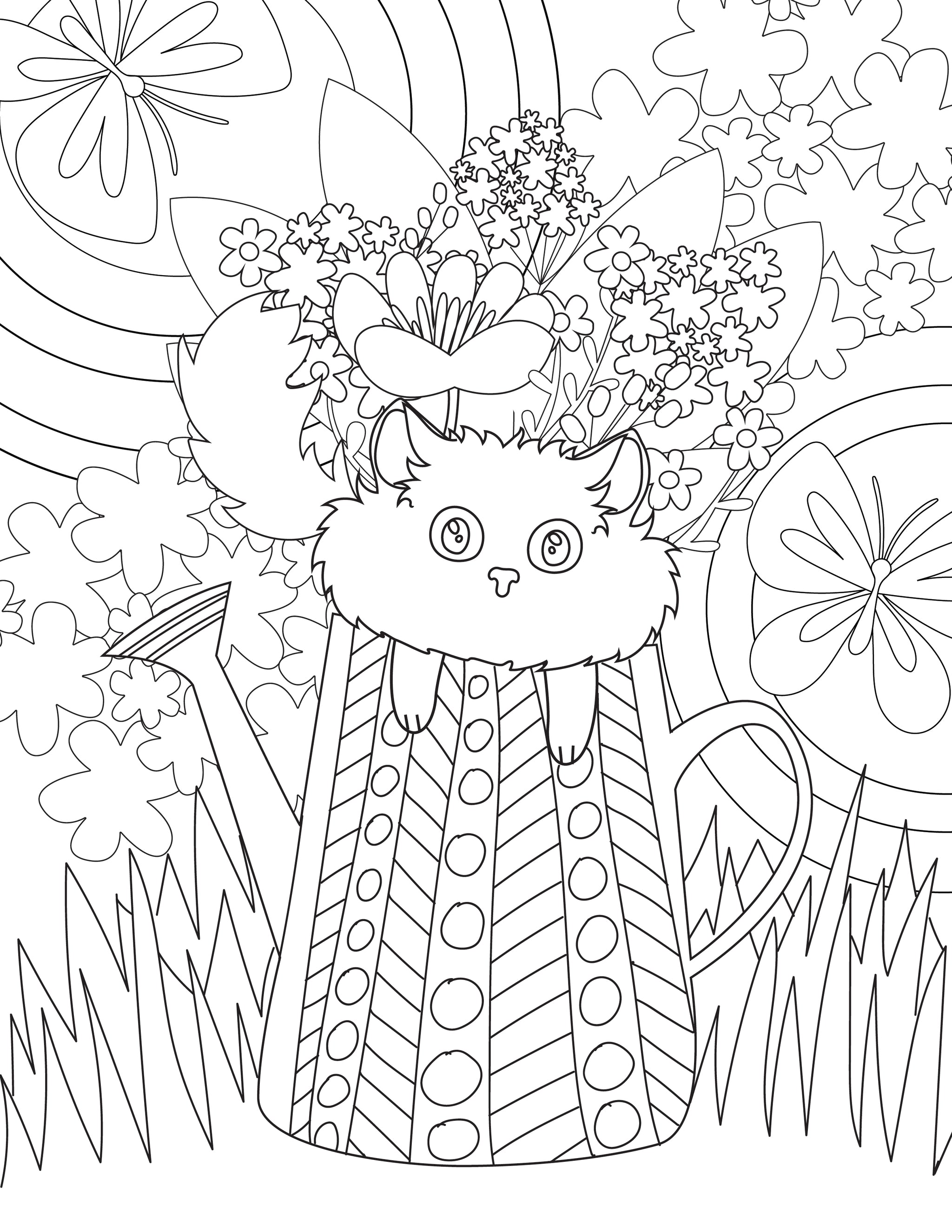 Spring Coloring Pages for Adults