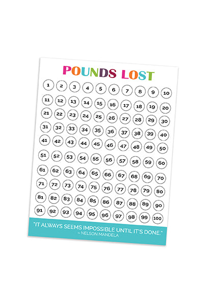 Free Weight Loss Chart Printable