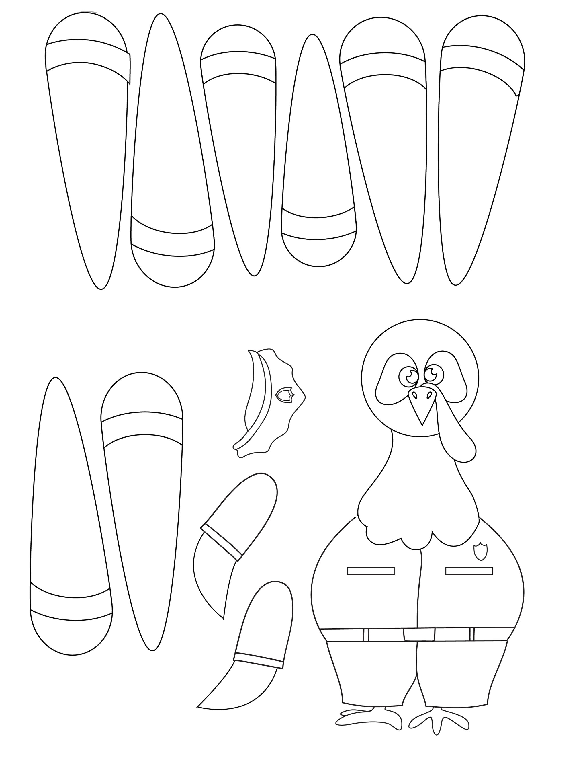 How to Disguise a Turkey Craft (3 Templates)