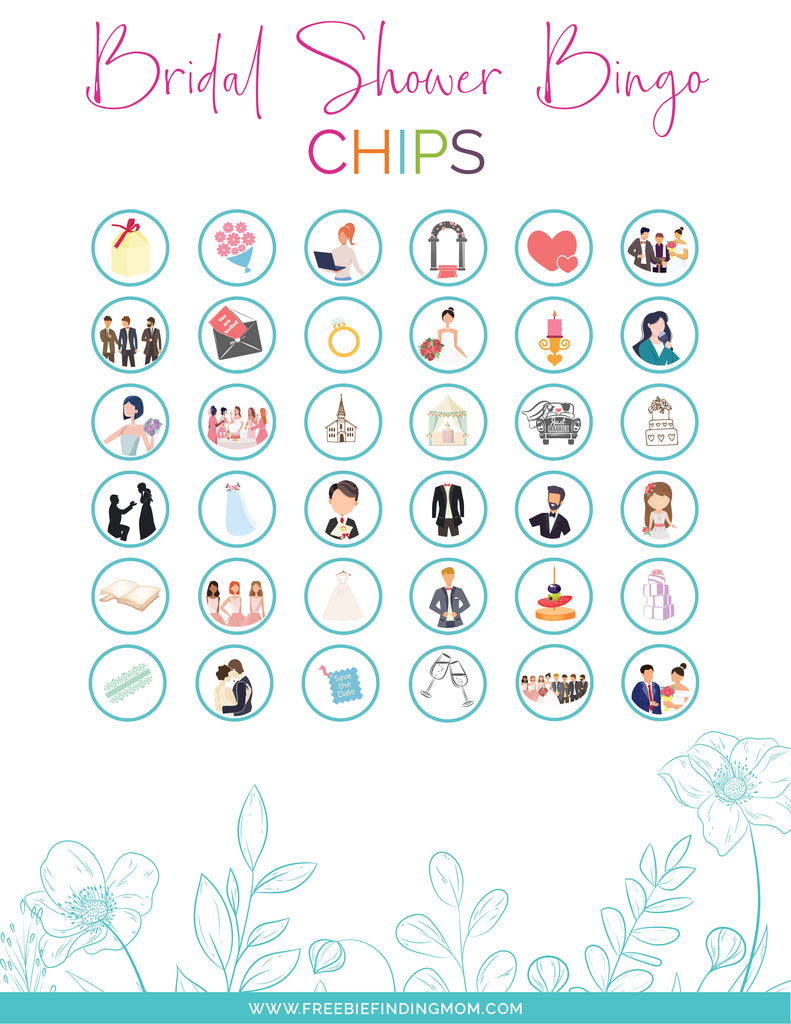Bridal Shower Bingo Game (30 Cards Included)
