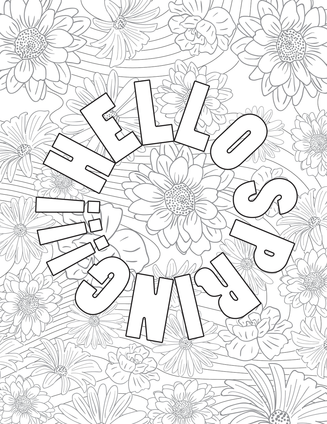 Spring Coloring Pages for Adults