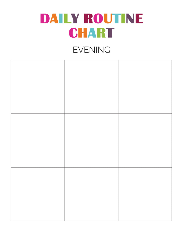 Daily Routine Charts and Cards For Kids