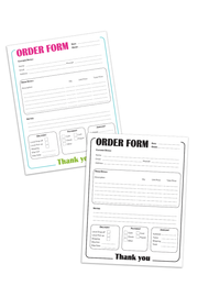 Order Form Template (2 Versions)